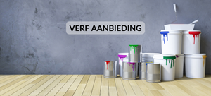 Verf kopen in de aanbieding? Verf aanbiedingen met korting tot 65%!